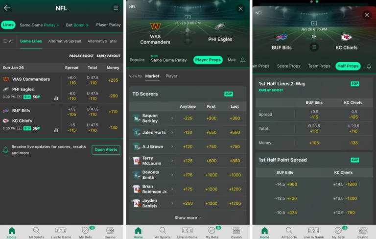 NFL Betting at bet365: Available Markets, Bet Types & Notable Features
