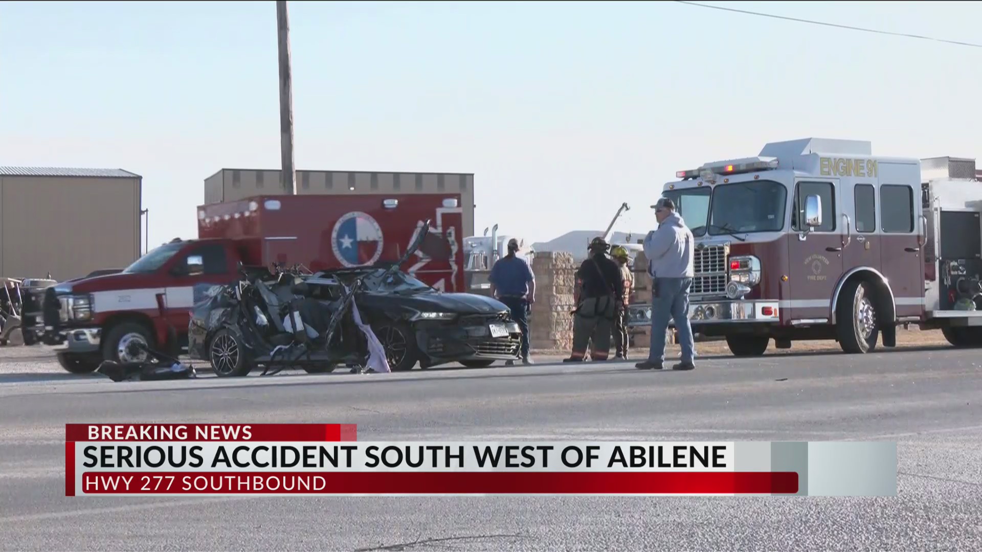 18-wheeler rear-ended in Taylor County, 2 injured