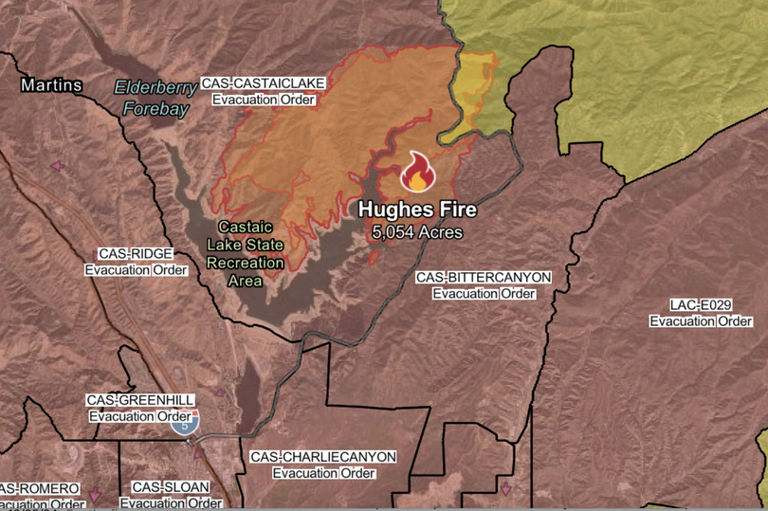 California wildfire near Los Angeles could 'go nuclear' as Hughes Fire ...