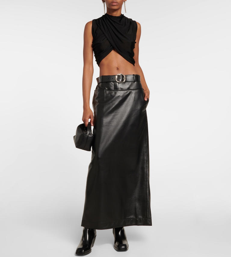 Leather Maxi Skirts to Protect Your Legs Along With Your Impressive Seasonal Style Streak