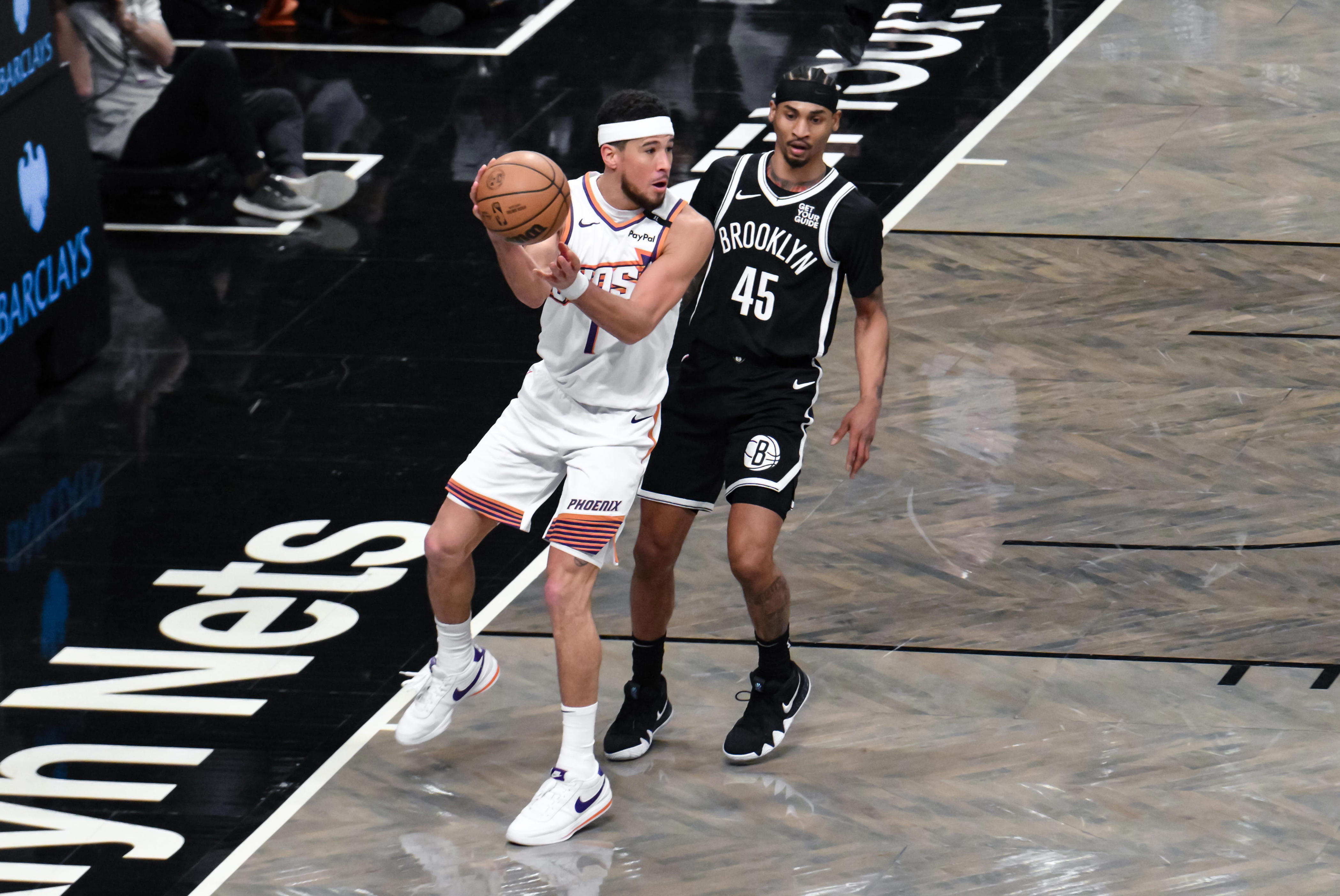 Booker, Durant lead Phoenix Suns in rout over Brooklyn Nets to close ...