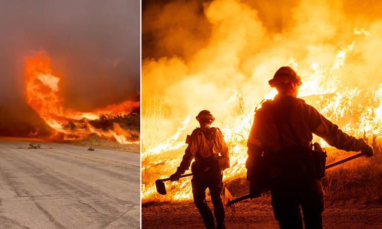 Fresh pain for weary LA residents as fire tears through 10,000 acres