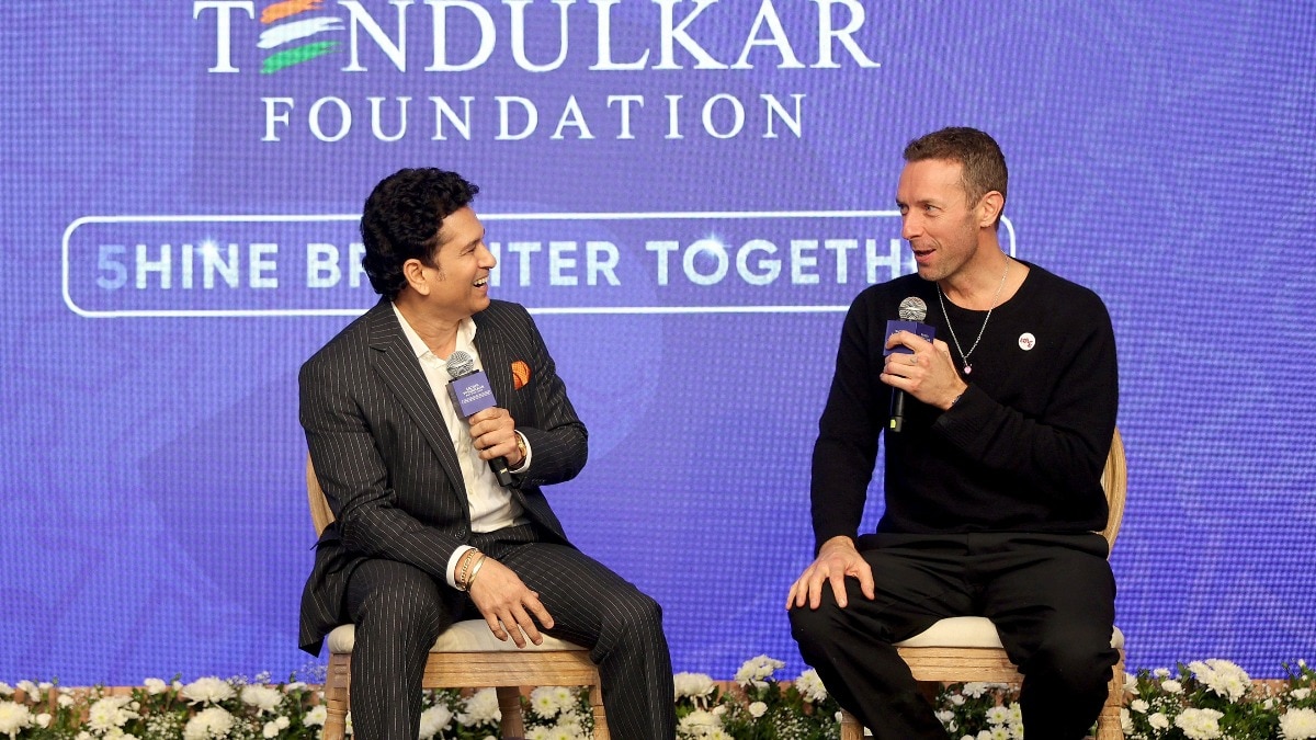 Coldplay singer Chris Martin attends Sachin Tendulkar foundation's 5th ...
