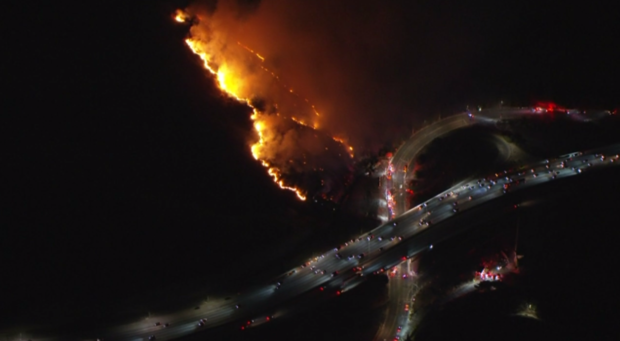 Forward progress of Sepulveda Fire near 405 Freeway stopped, evacuation ...