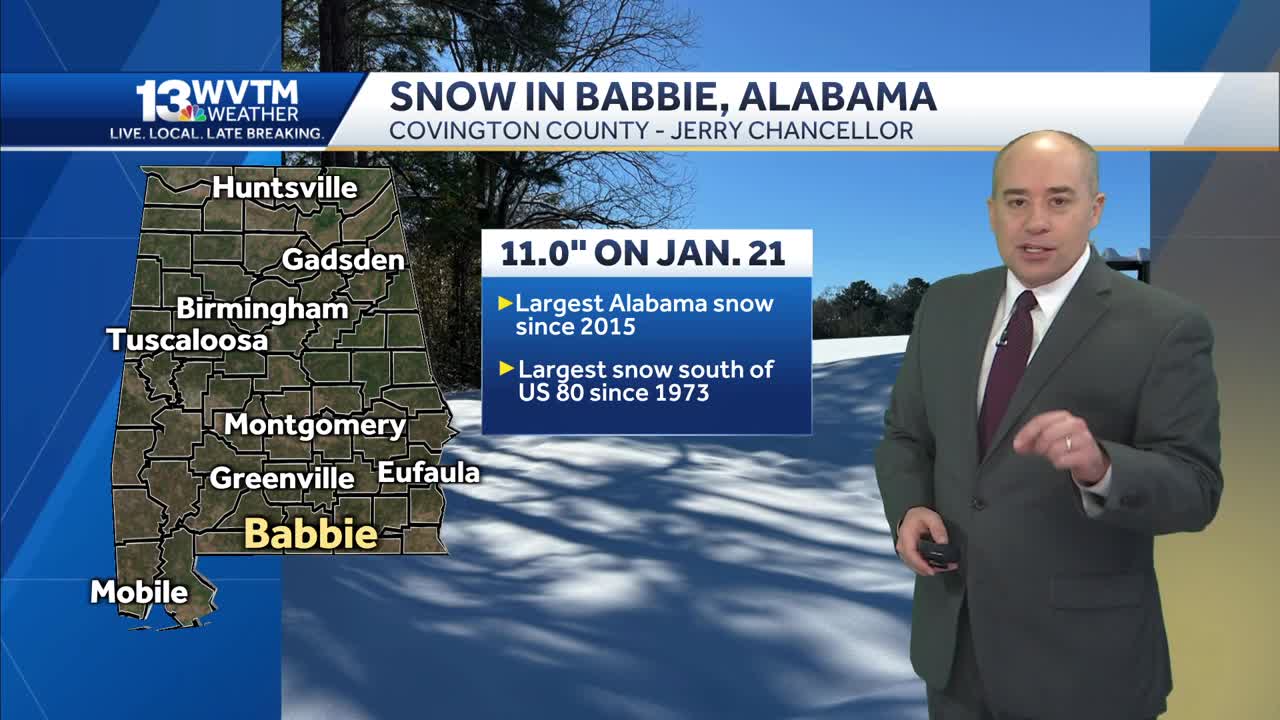 Historic winter storm and record cold in Alabama this week but it ...