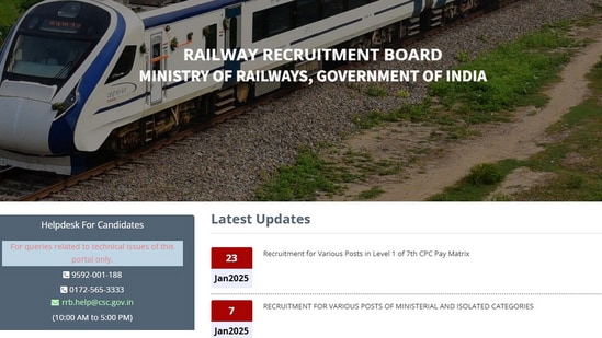 RRB Recruitment 2025: Registration for 32,000+ Assistants, other ...