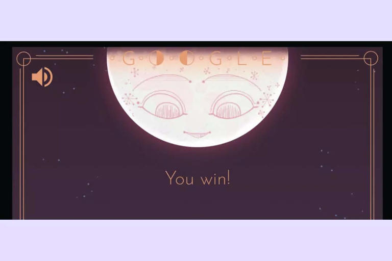 Google doodle educates and entertains with the new Lunar phase game