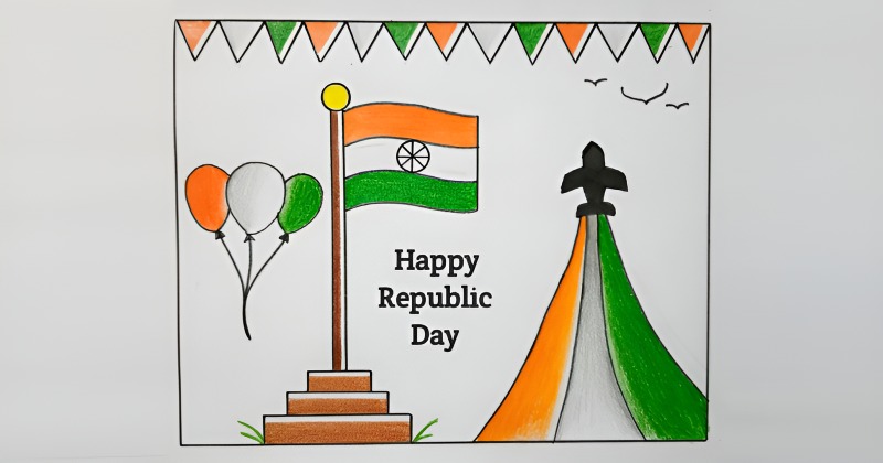 Republic Day 2025: 15+ beautiful Gantantra Diwas drawing ideas for kids