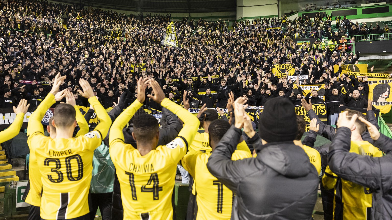 YB-Fans bescheren Young Boy in Glasgow einen ganz besonderen Moment