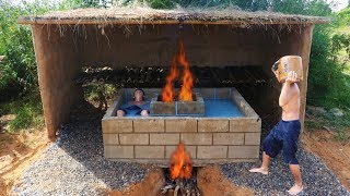 Building a Warm Water Pool Using Primitive Techniques