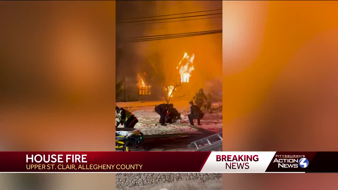 Multiple crews called to massive fire at Upper St. Clair home