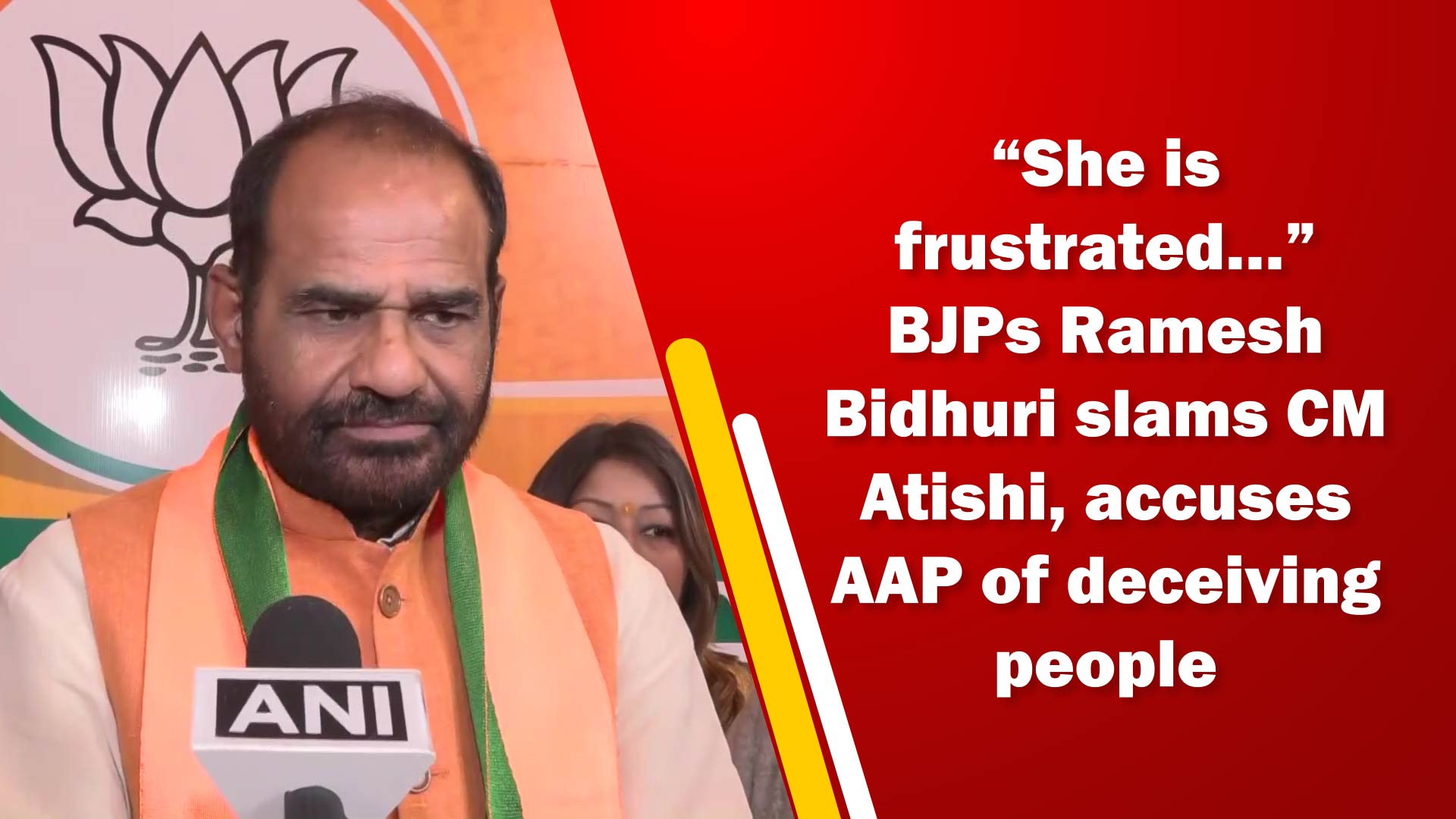 “She is frustrated…” BJPs Ramesh Bidhuri slams CM Atishi, accuses AAP ...