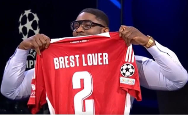 Brest send Micah Richards hilarious 'Brest Lover' shirt - but snub ...