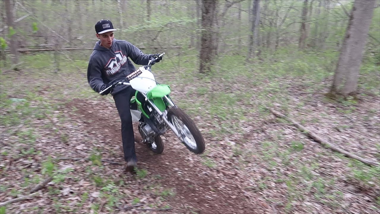 ALMOST LOOPED HIS PIT BIKE...