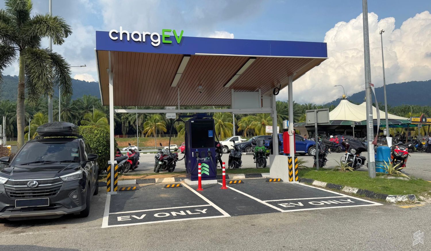 ChargEV’s DC Chargers at Gunung Semanggol, Tapah, Dengkil, Seremban and Pagoh R&Rs are now online