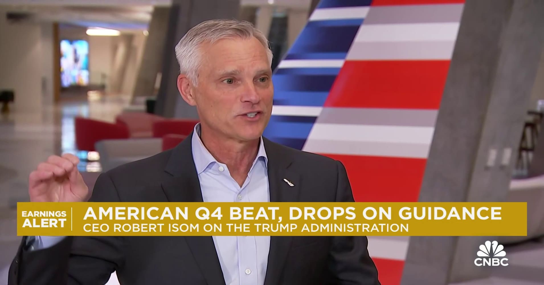 American Airlines CEO Robert Isom: Very optimistic about the efficiency ...