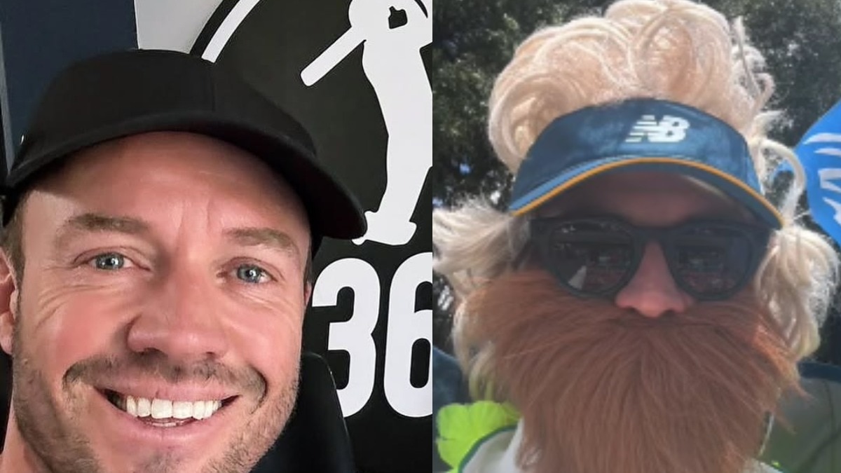 Watch: Unrecognisable AB de Villiers attends SA20 in disguise