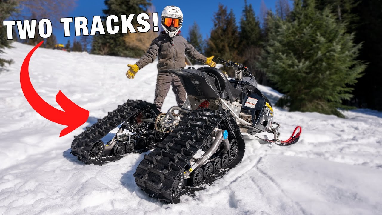 We Built a Snowmobile With Two Tracks! Will it work?