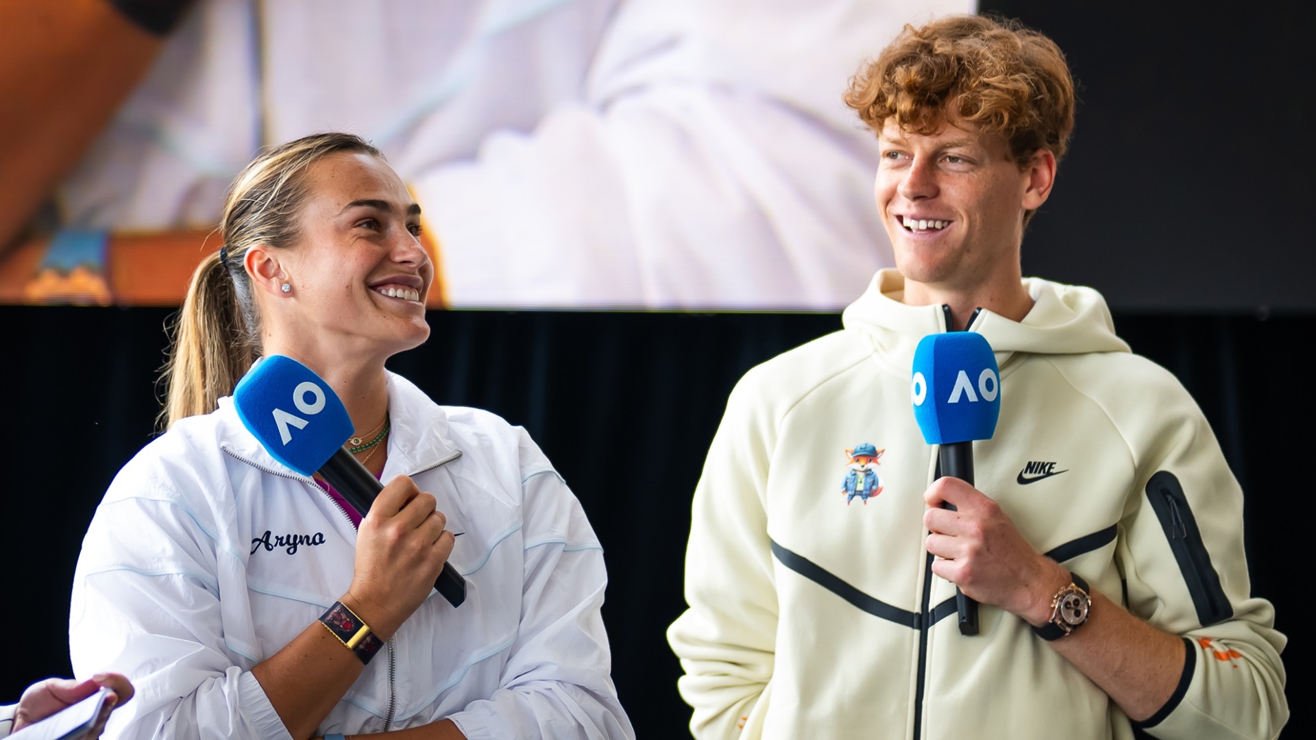 Aryna Sabalenka, frecciata scherzosa a Jannik Sinner