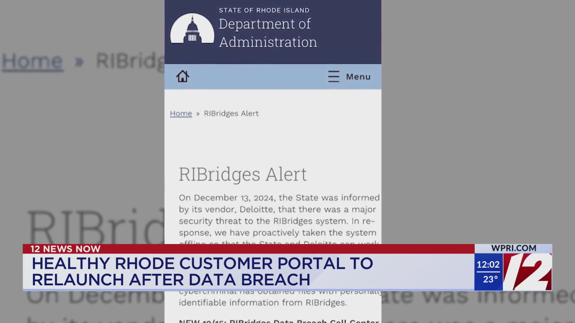 Healthy Rhode customer portal to relaunch after data breach
