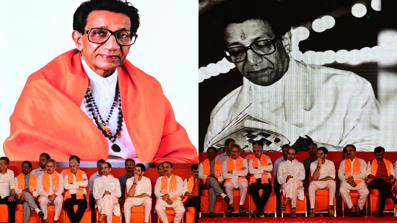 IN PHOTOS Uddhav Thackeray party 99th birth anniversary of Shiv Sena ...