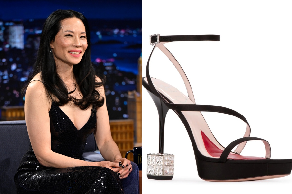 Lucy Liu Makes a Statement on ‘The Tonight Show' in Stunning Sequined Dress and Swarovski ...