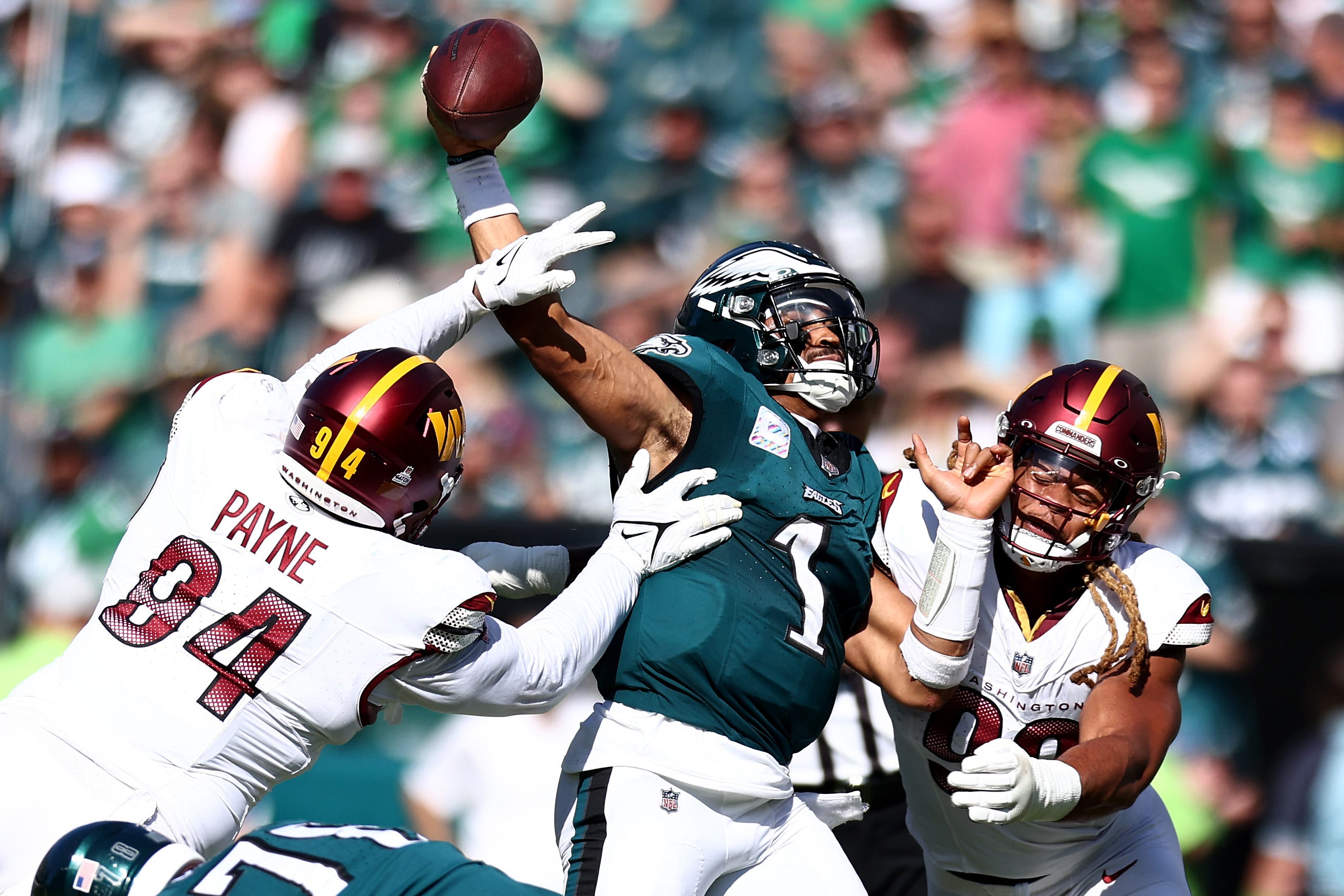 Commanders downgrade DT Daron Payne to out for NFC Championship game vs ...