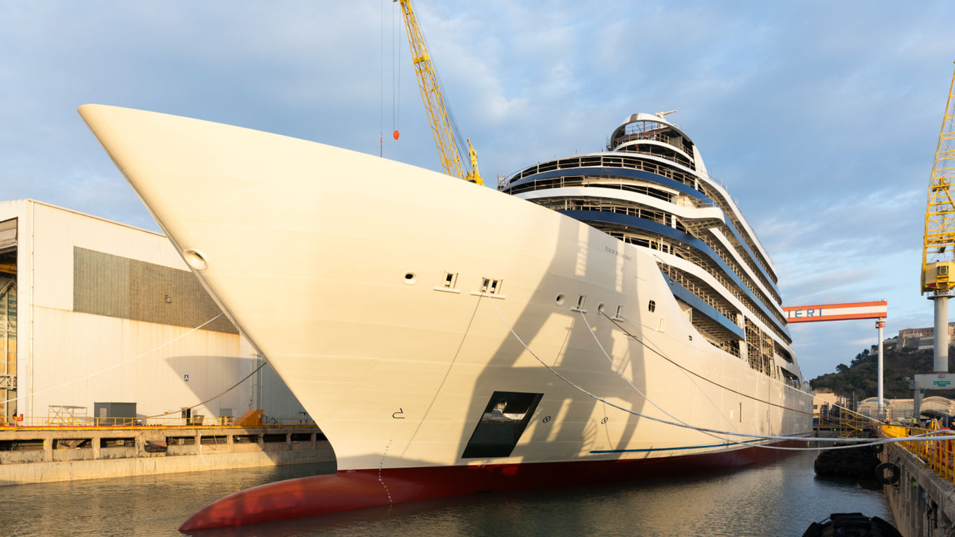 Four Seasons Celebrates Float Out of First Luxury Yacht