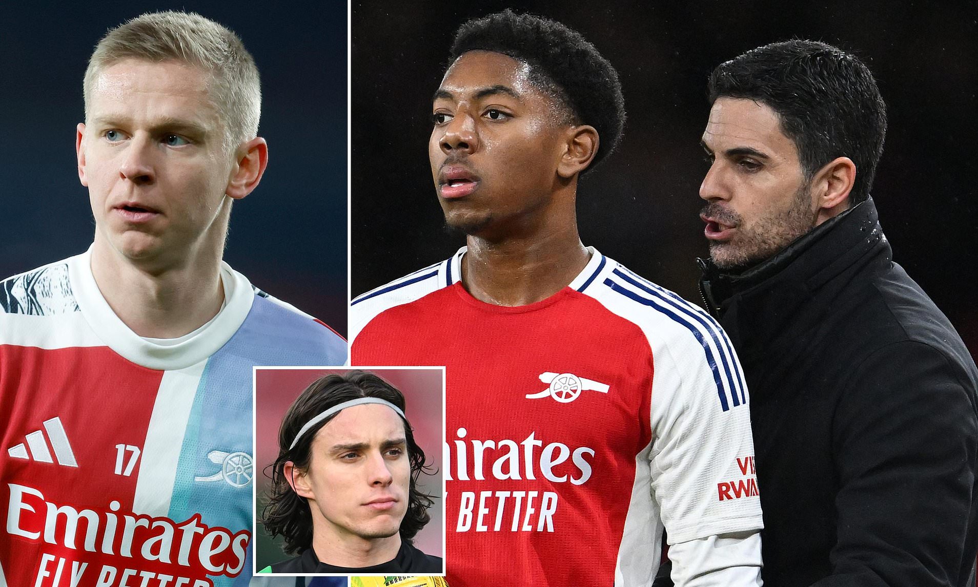 Arsenal's Oleksandr Zinchenko 'is set to leave the club this month ...