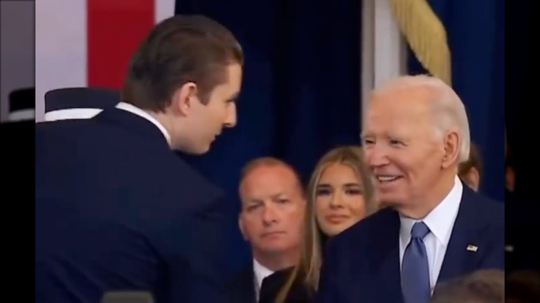 What Did Barron Trump Say To Biden At The Inauguration? Their Viral ...
