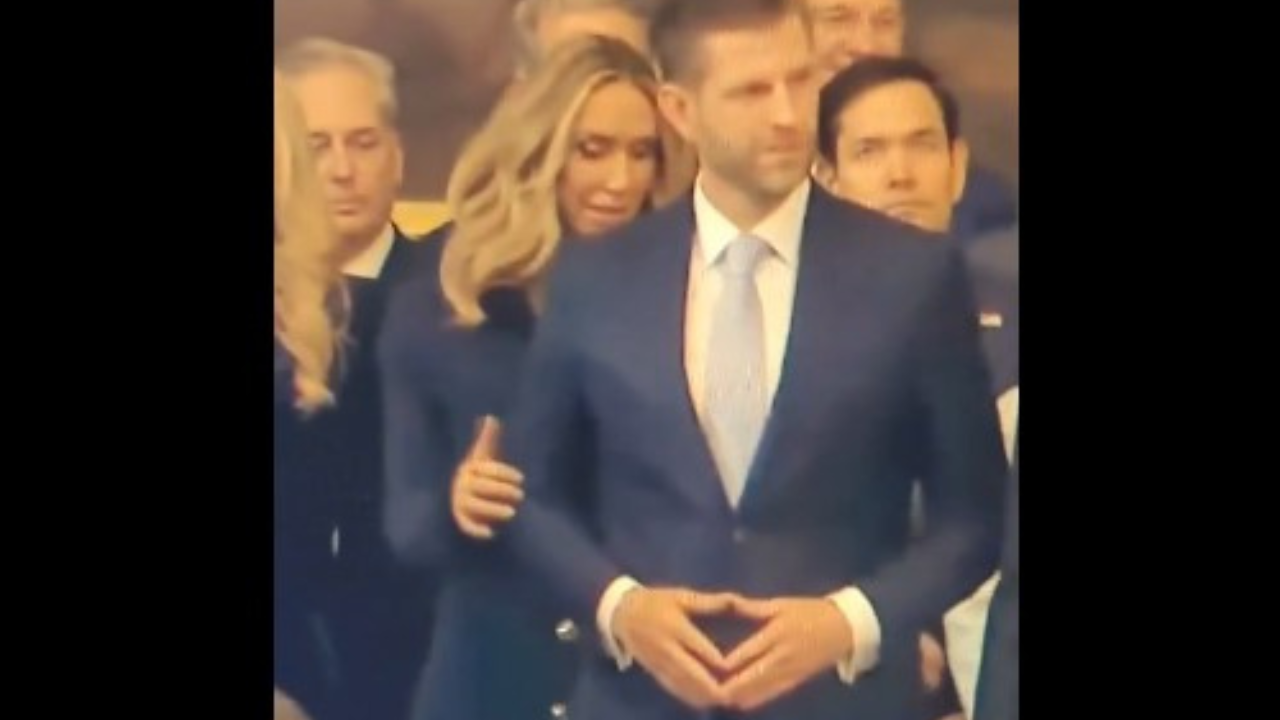What was Eric Trump's viral hand gesture at father's inauguration? Did ...
