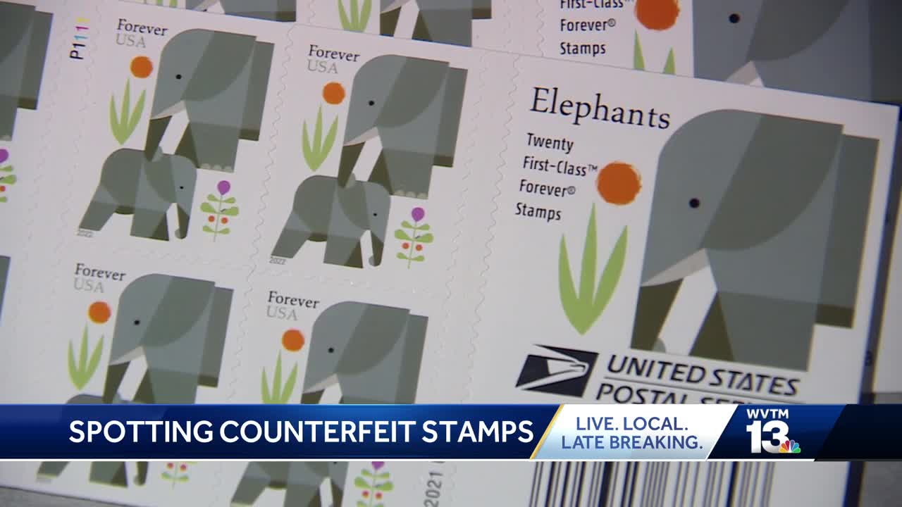 Be on the lookout for counterfeit postage stamps