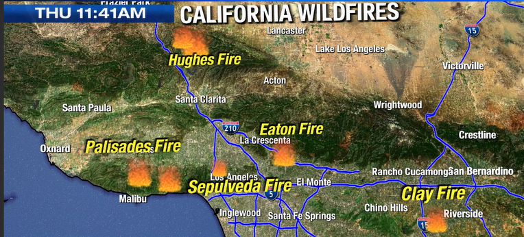 Hughes Fire Sparks New California Wildfire Crisis Amid Red Flag Warnings