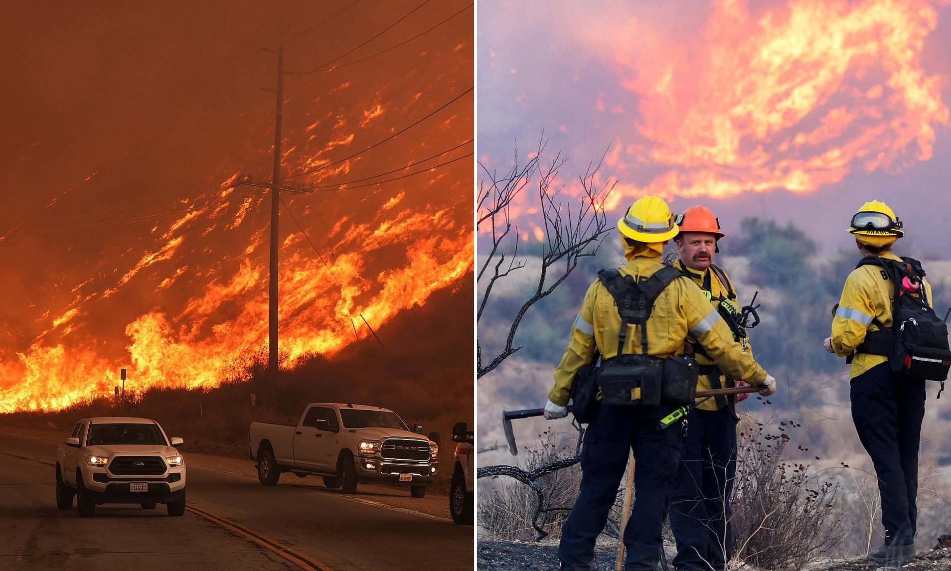 Laguna fire sparks panic as Hughes blaze explodes