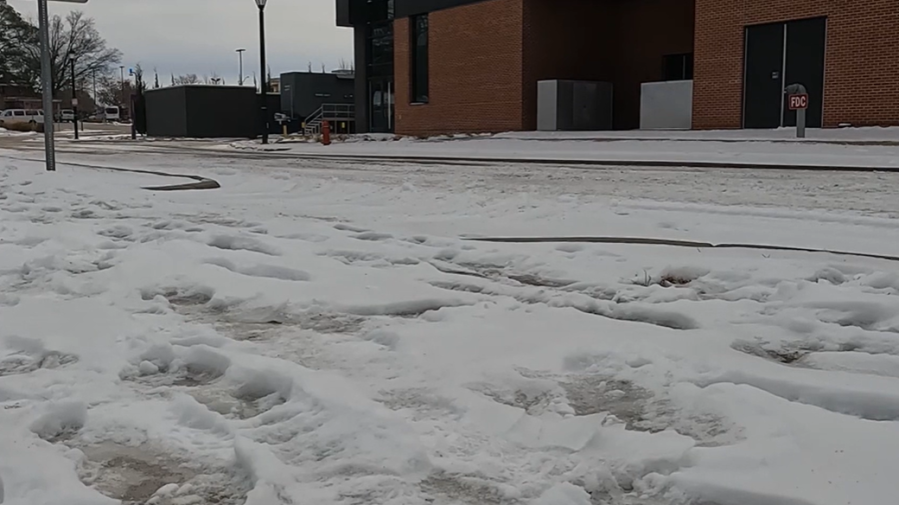 Precaution when walking on icy or slick walkways crucial after winter weather