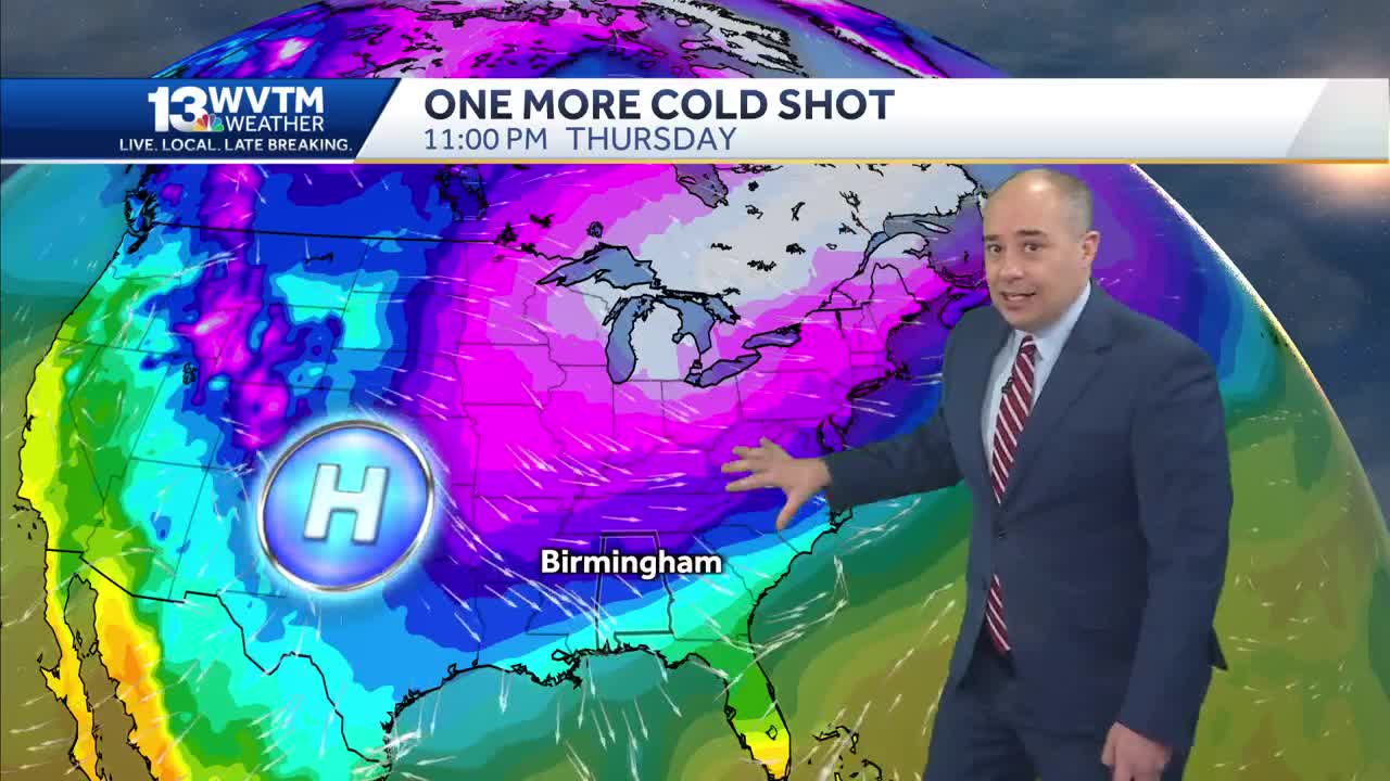 Cold Blast for Friday: Alabama's forecast gets breezy and colder again ...