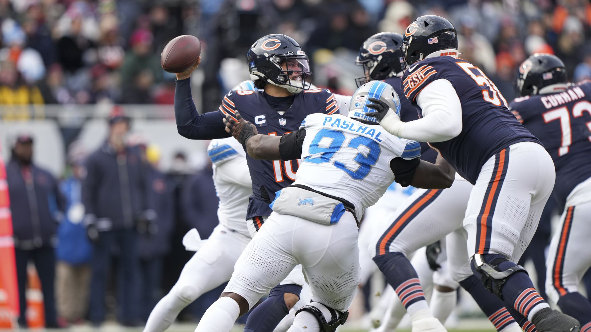 But I was told Caleb Wiliams couldn’t play on time