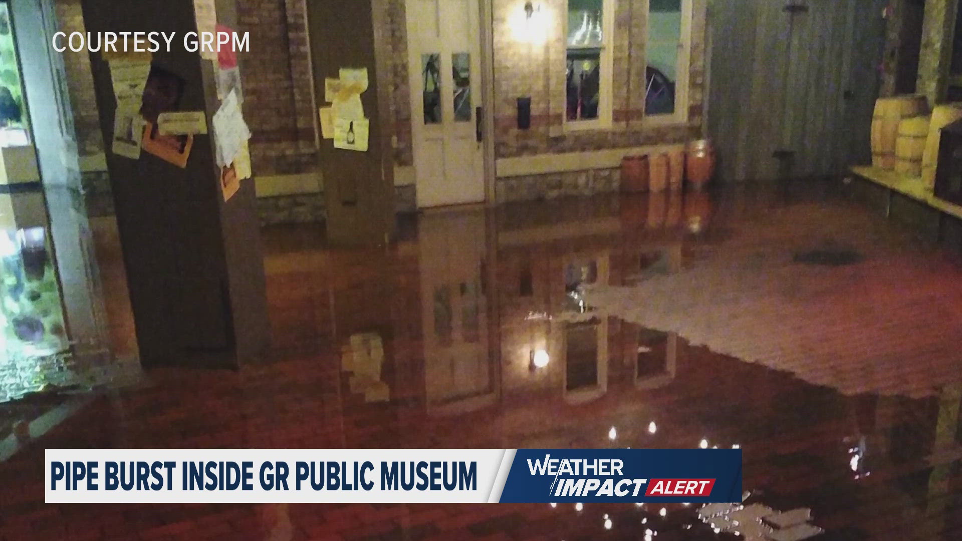 Grand Rapids Public Museum flooded after a pipe burst