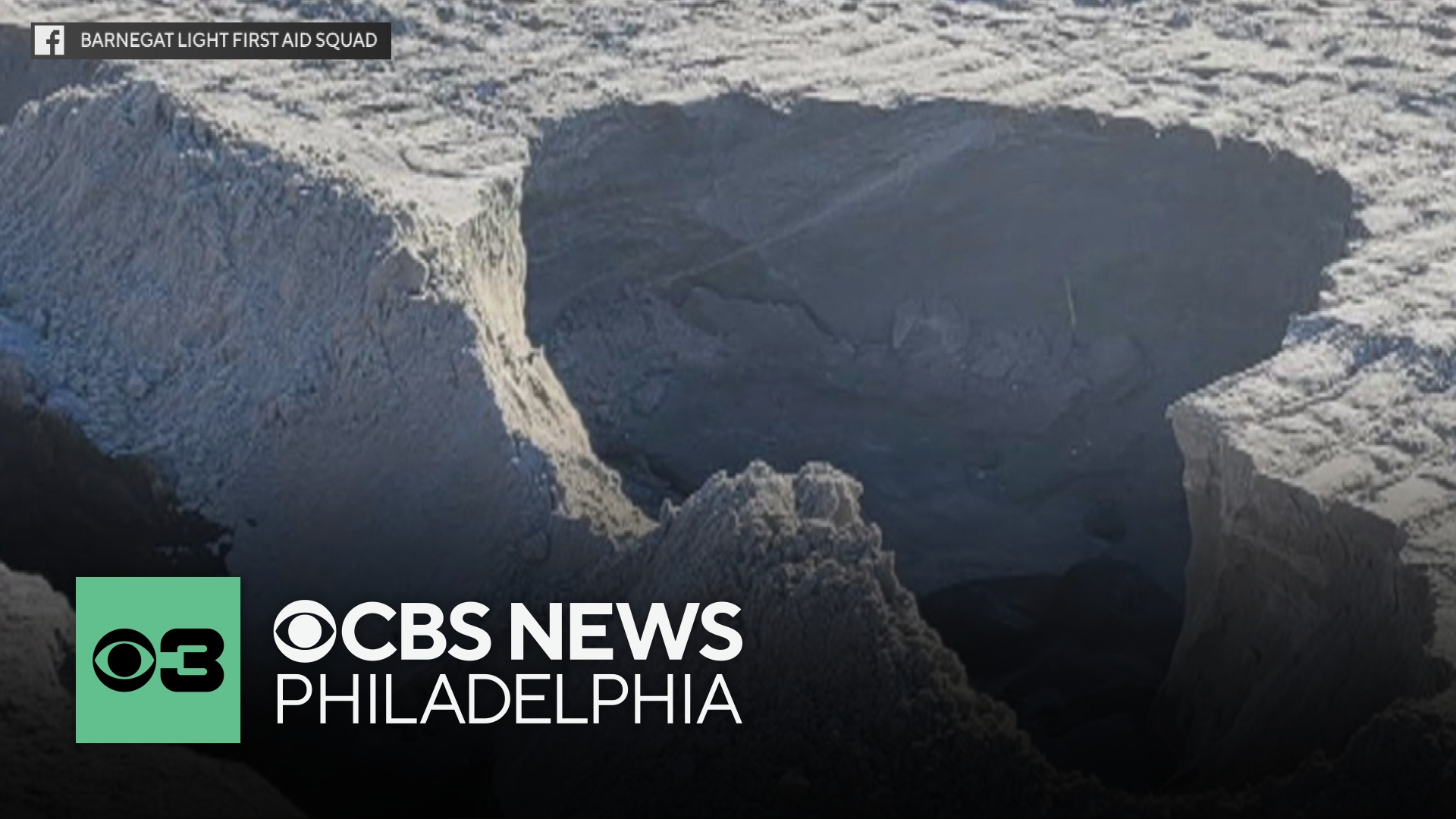 Crater-like holes appear from sand collapse at Barnegat Lighthouse ...