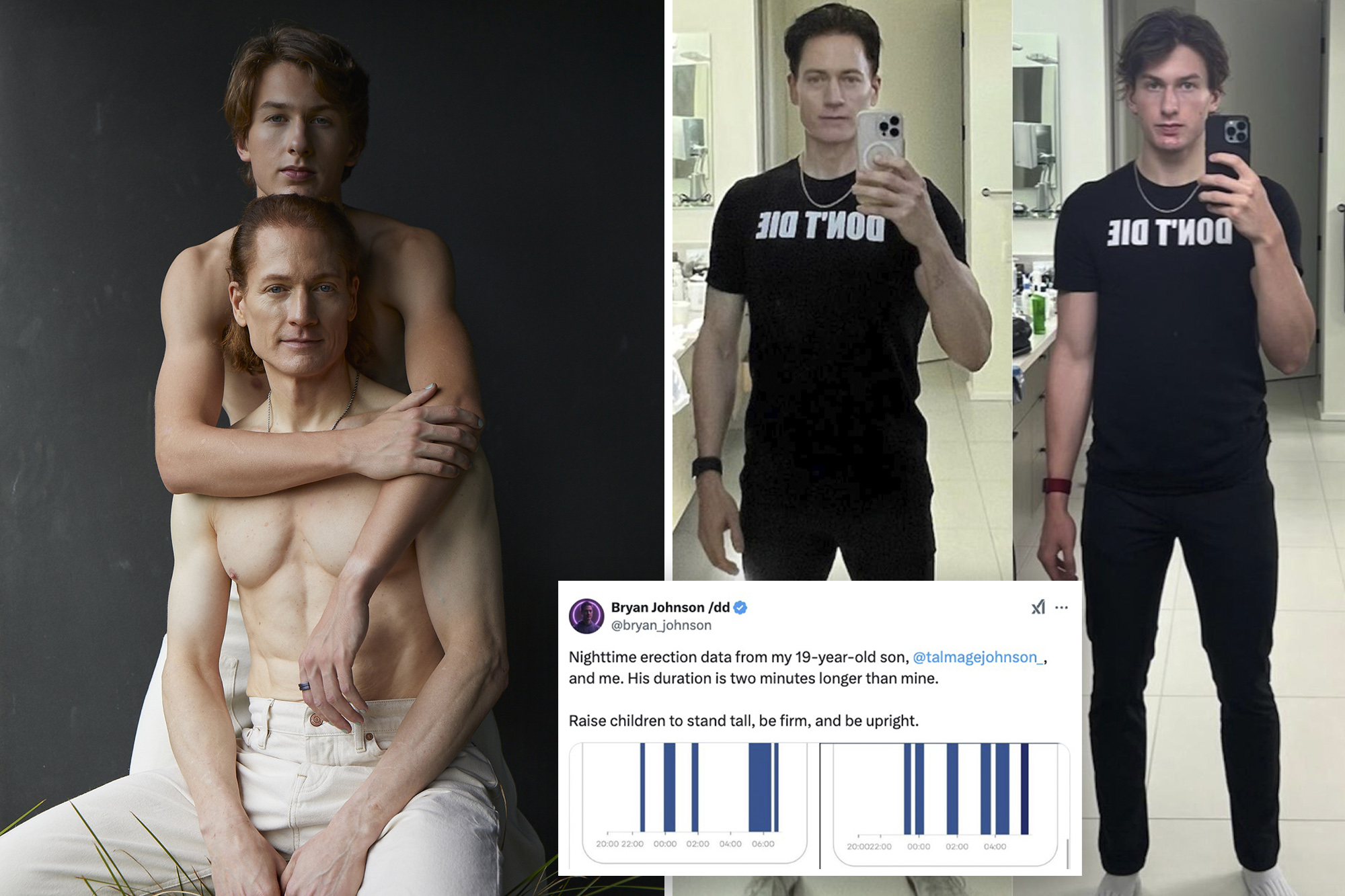Anti-aging fanatic Bryan Johnson slammed for ‘gross’ post tracking son’s erection data