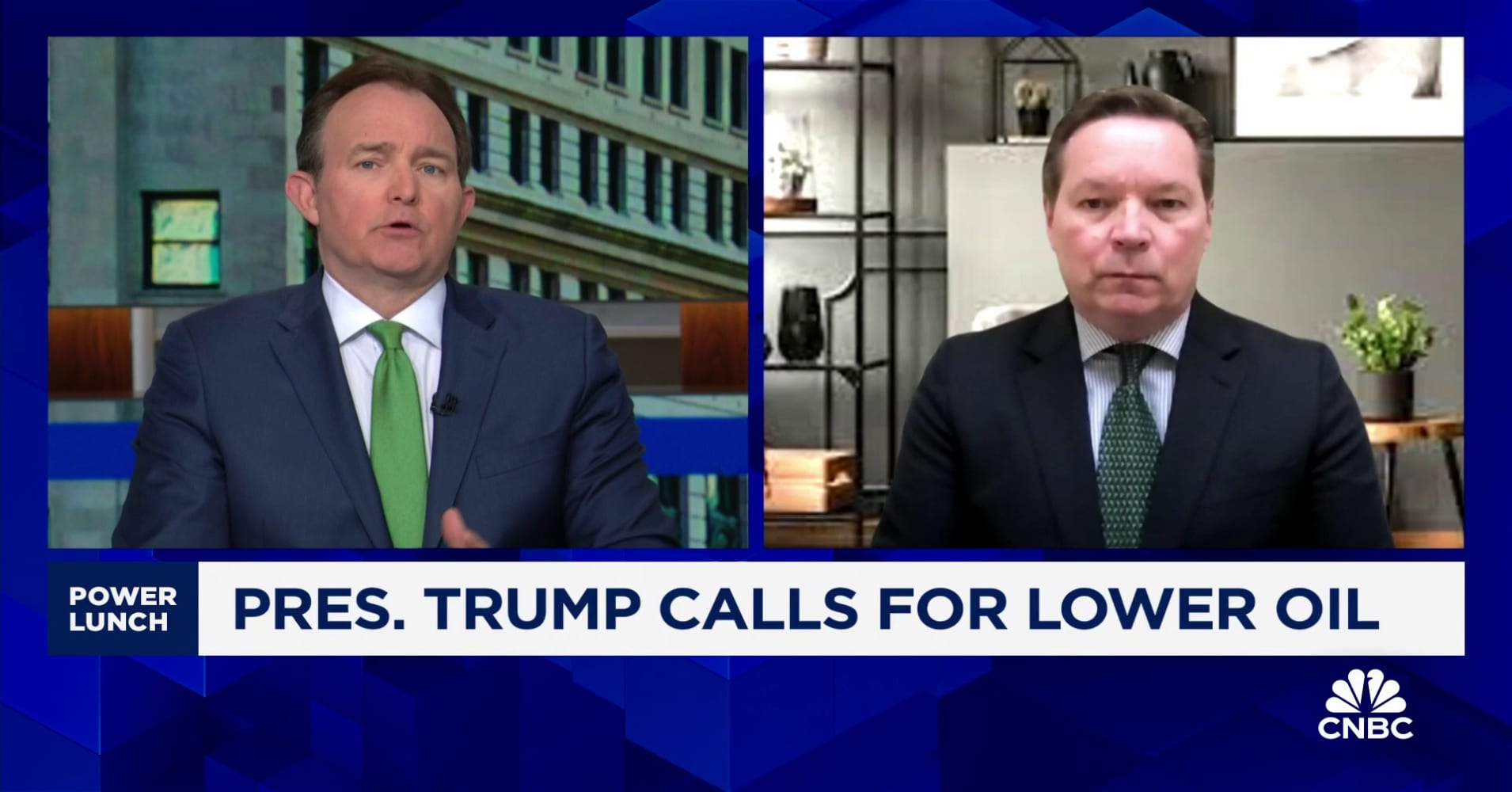 Again Capital's John Kilduff: Trump's pushing the right button wanting ...