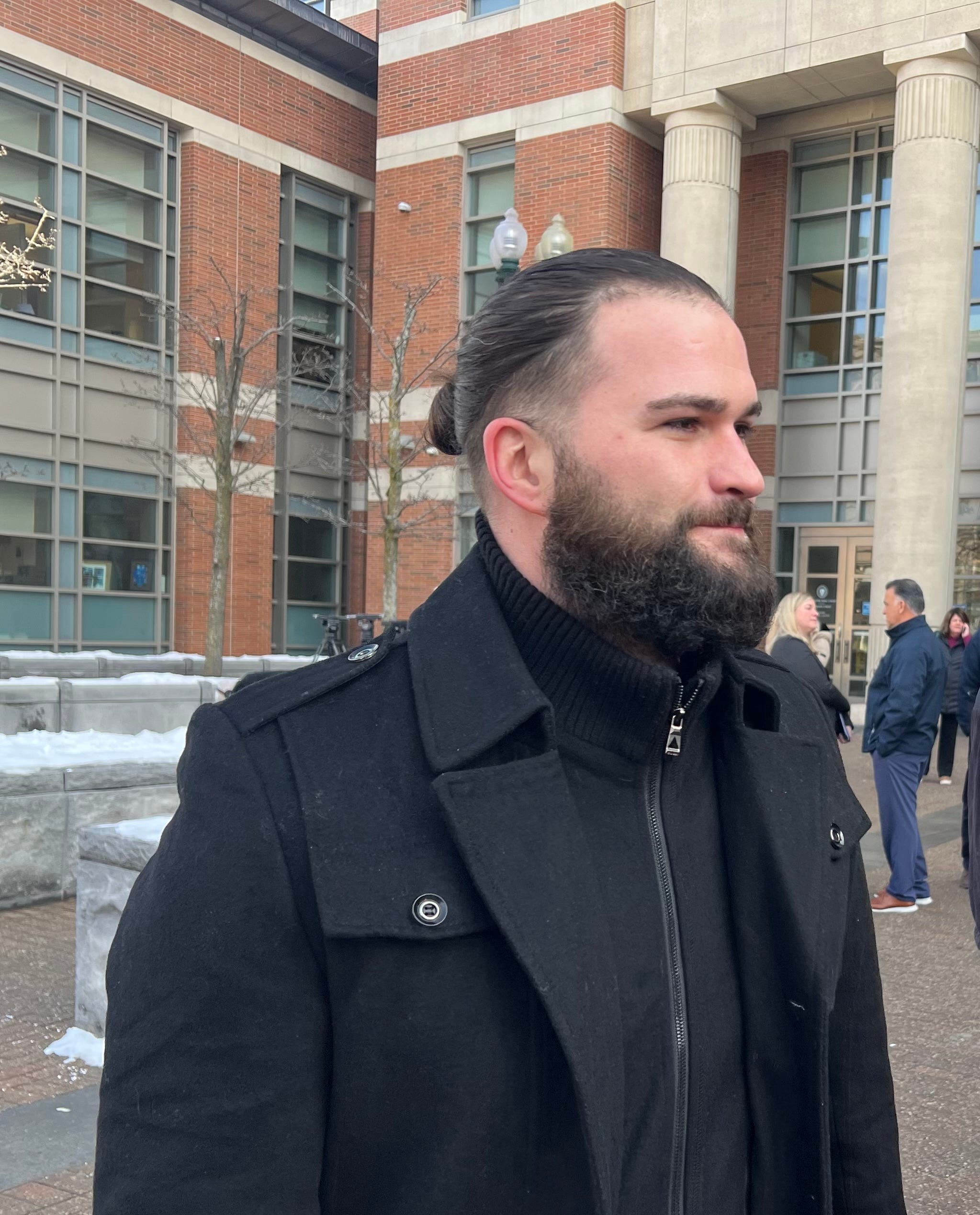 Correctional officers jam courtroom for arraignment of 3 charged in ...