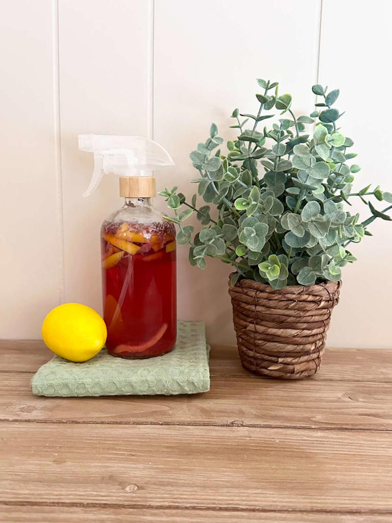 DIY Rose Petal, Lavender and Lemon Surface Cleaner Spray