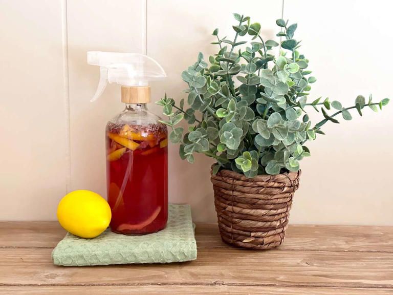 DIY Rose Petal, Lavender and Lemon Surface Cleaner Spray