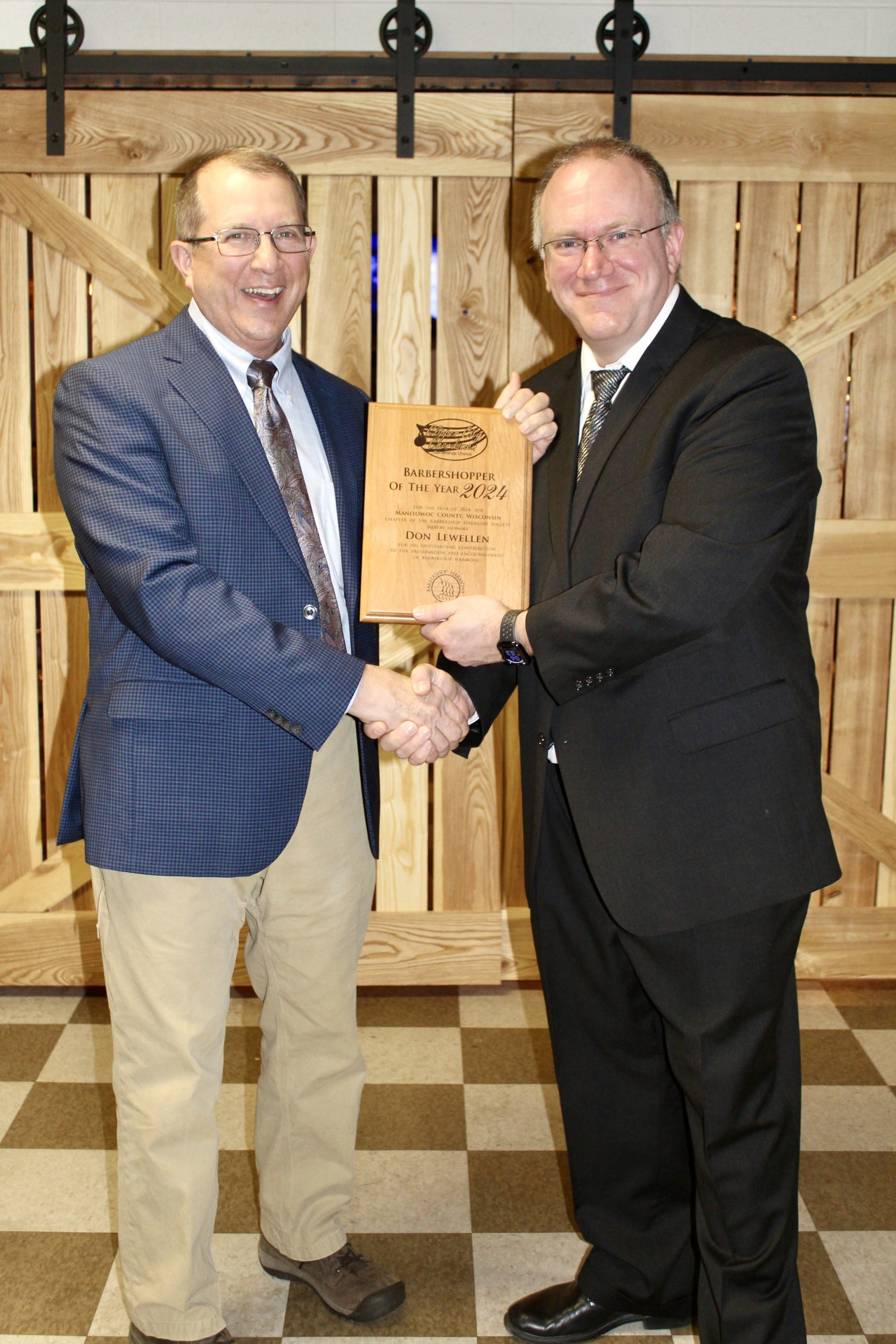 Don Lewellen has been named 2024 Barbershopper of the Year by the ...