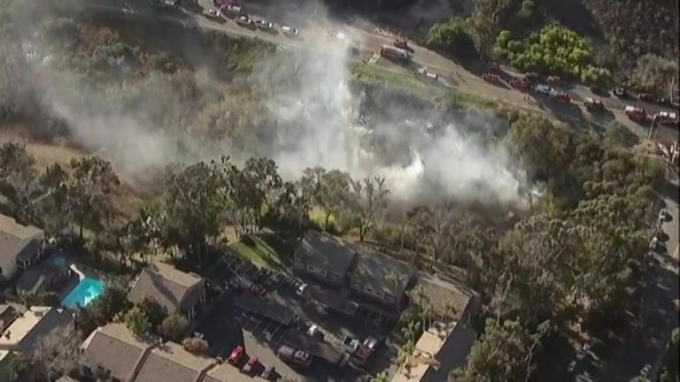 Photos captured from fires in La Jolla, Otay Mountain