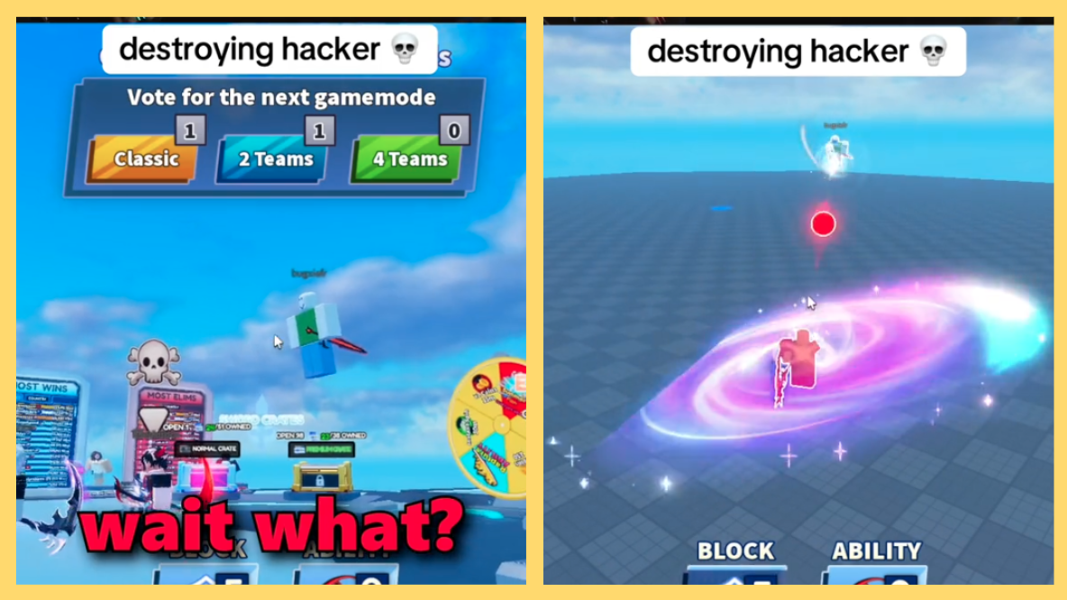 Destroying Blade Ball Hacker/Exploiter: Epic Battle in Roblox!