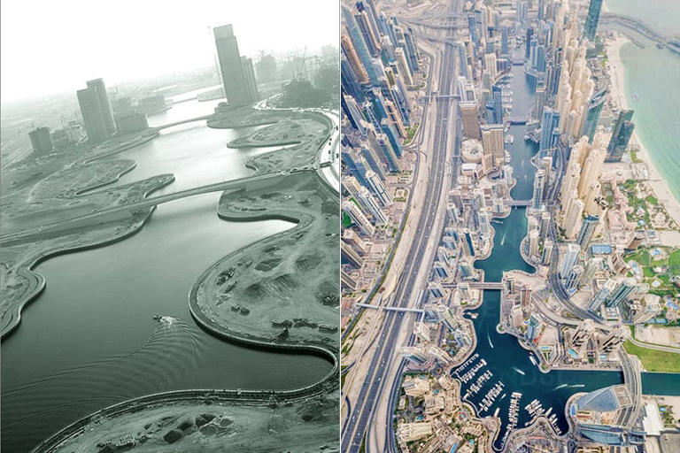 10 incredible before and after Dubai photos that don’t feel real