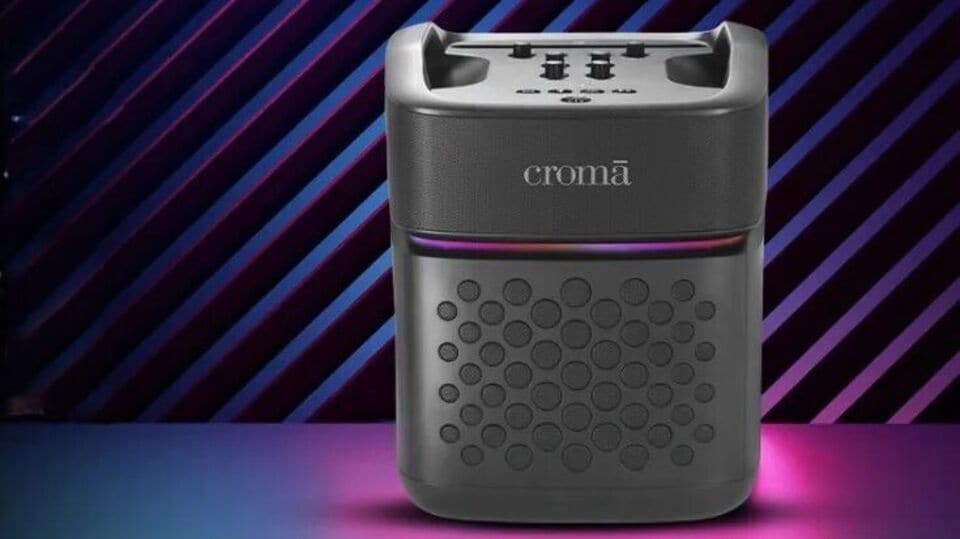 Croma 100W Bluetooth party speaker review: Big sound and fun features ...