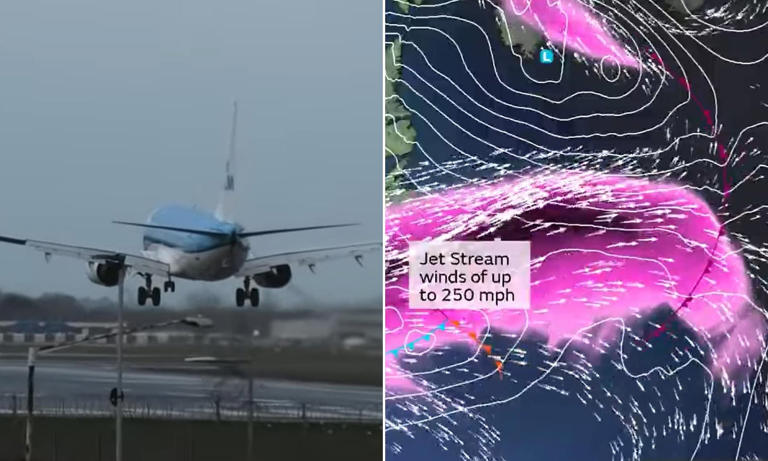 Storm Eowyn sends flights hurtling from New York to London